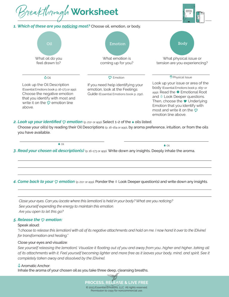 Download Breakthrough Worksheet (Russian) - Essential Emotions