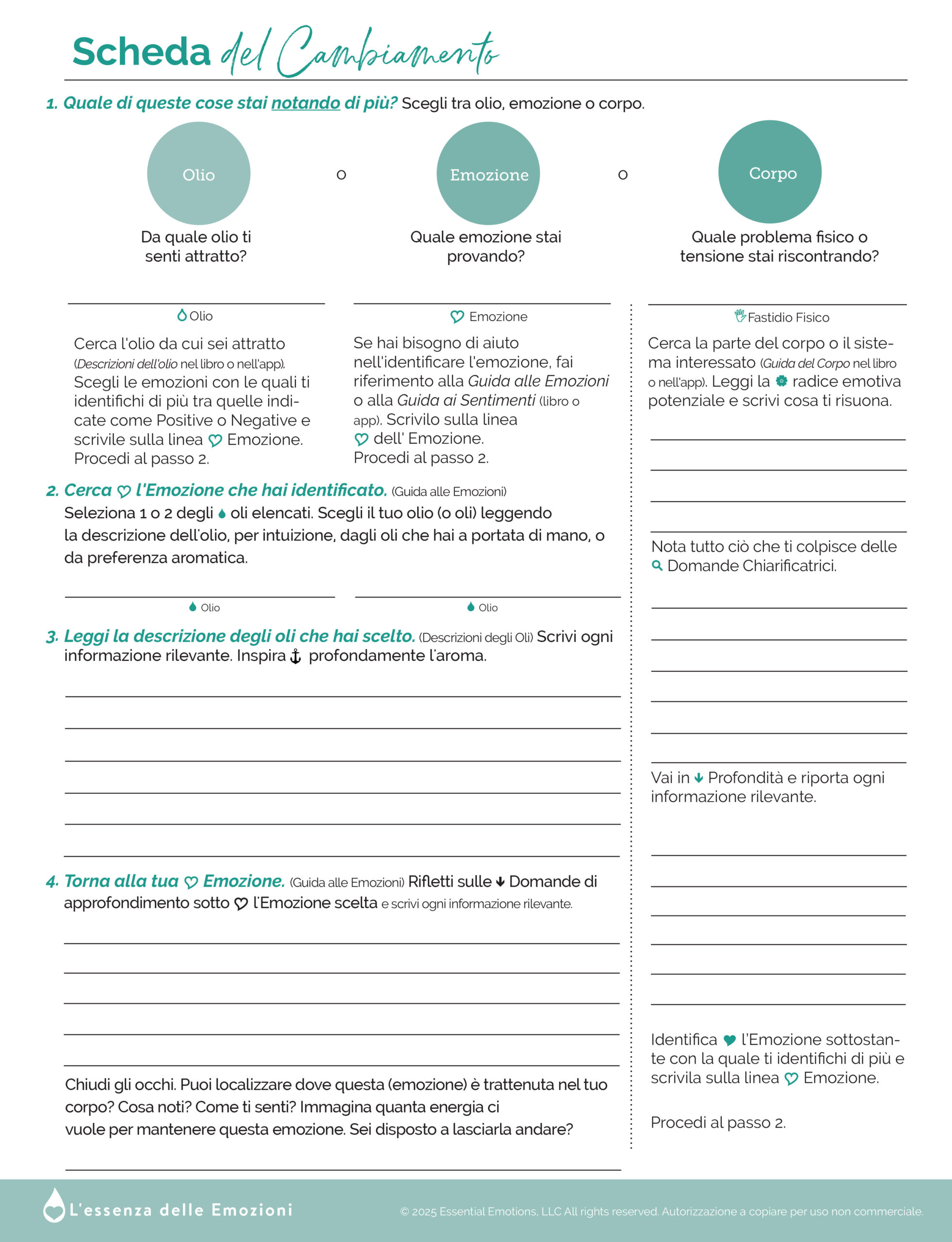 Download Breakthrough Worksheet (Italian) - Essential Emotions